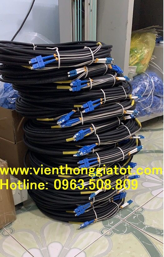 Dây nhảy quang ngoài trời SC-LC dài 10m, 20m, 50m